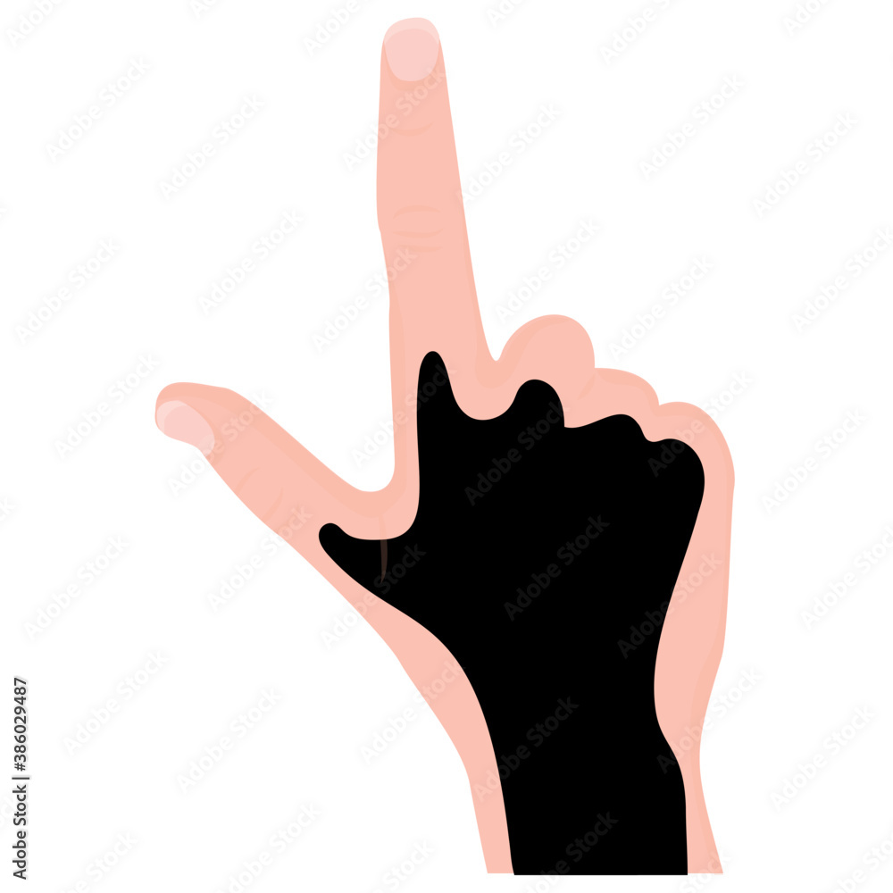 Human sensory organ of touch is denoted here by showing single finger ...