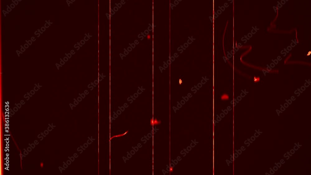 Red colored film noise and grain texture. Dynamic dust, scratches and ...