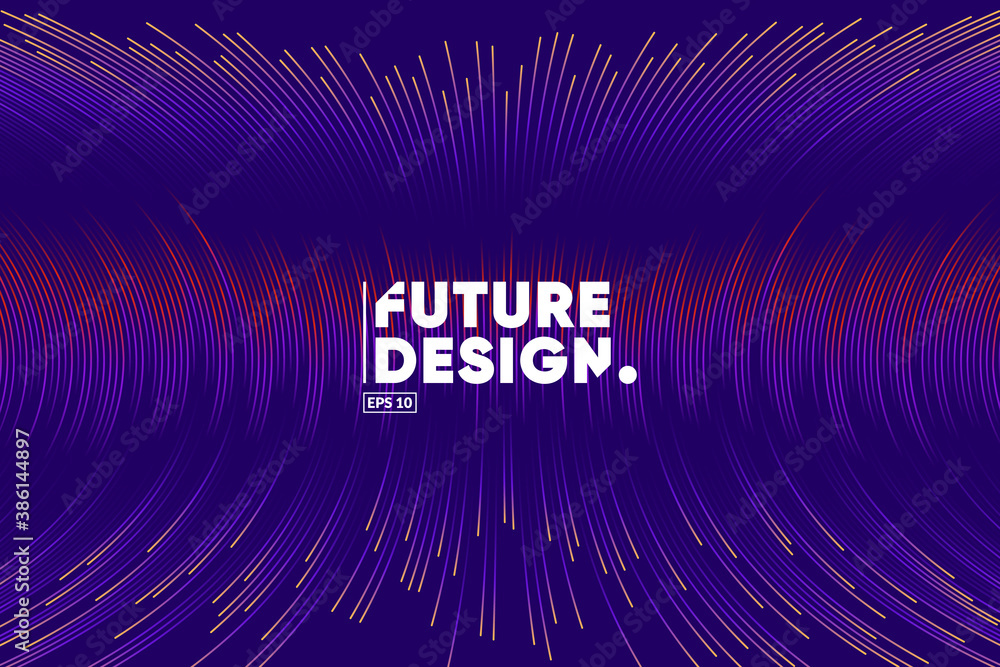 Gradient lines composition background. Future, Technology, Big data ...