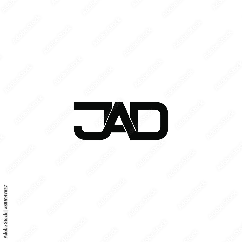jad letter original monogram logo design Stock Vector | Adobe Stock