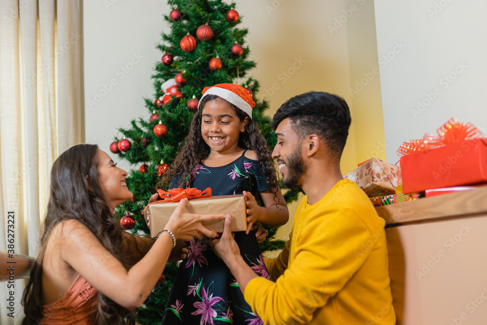 Foto de Summer Christmas dinner in Brazil. Real Brazilian family having ...