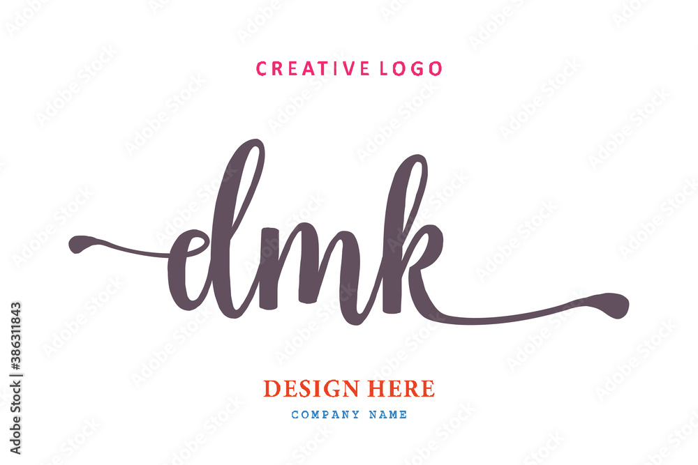 logo composition of the letter DMK is simple easy to understand, simple ...