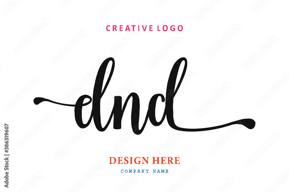simple DND letter arrangement logo is easy to understand, simple and ...