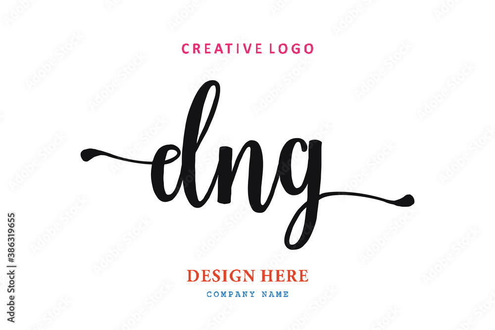 simple DNG letter arrangement logo is easy to understand, simple and ...