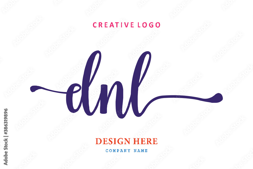 simple DNL letter arrangement logo is easy to understand, simple and ...