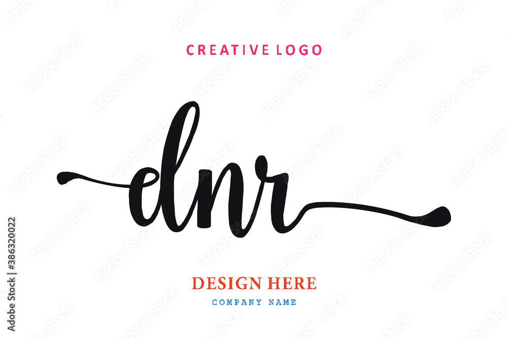 simple DNR letter arrangement logo is easy to understand, simple and ...