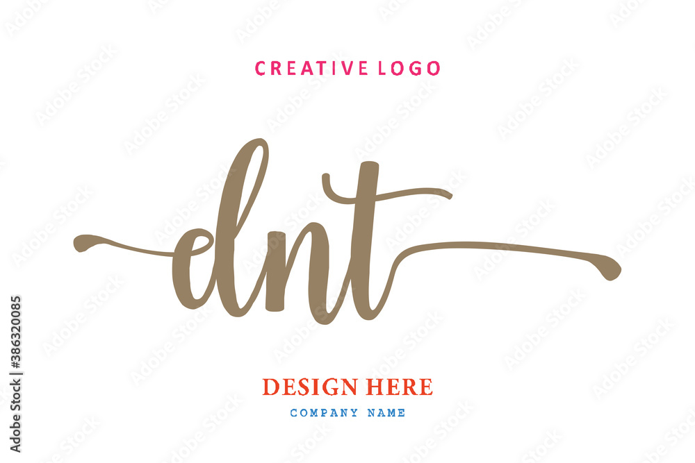 simple DNT letter arrangement logo is easy to understand, simple and ...