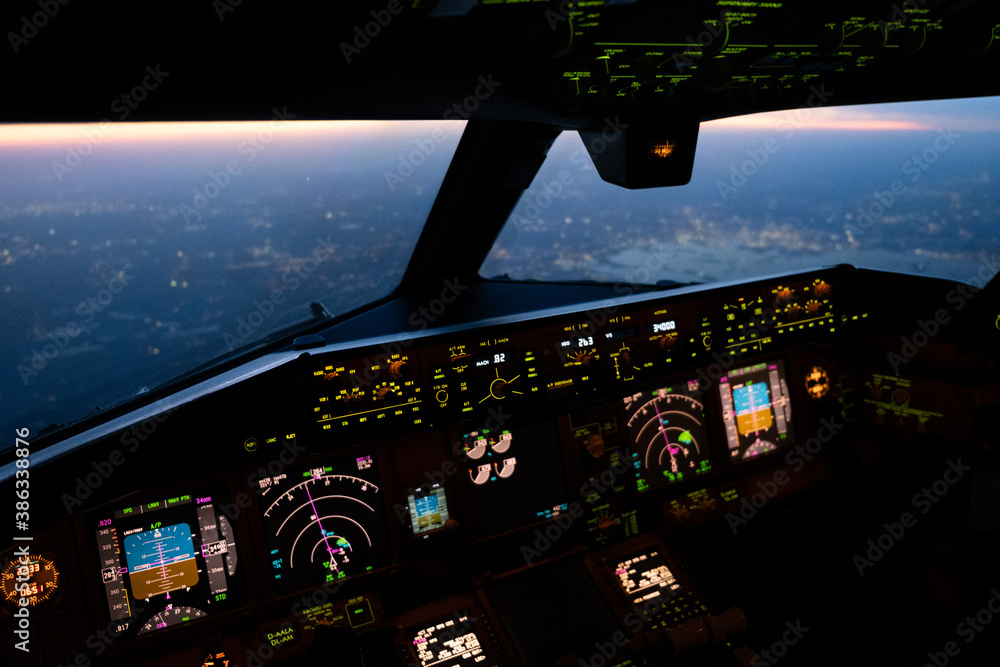Boeing777 Cockpit Stock Photo | Adobe Stock