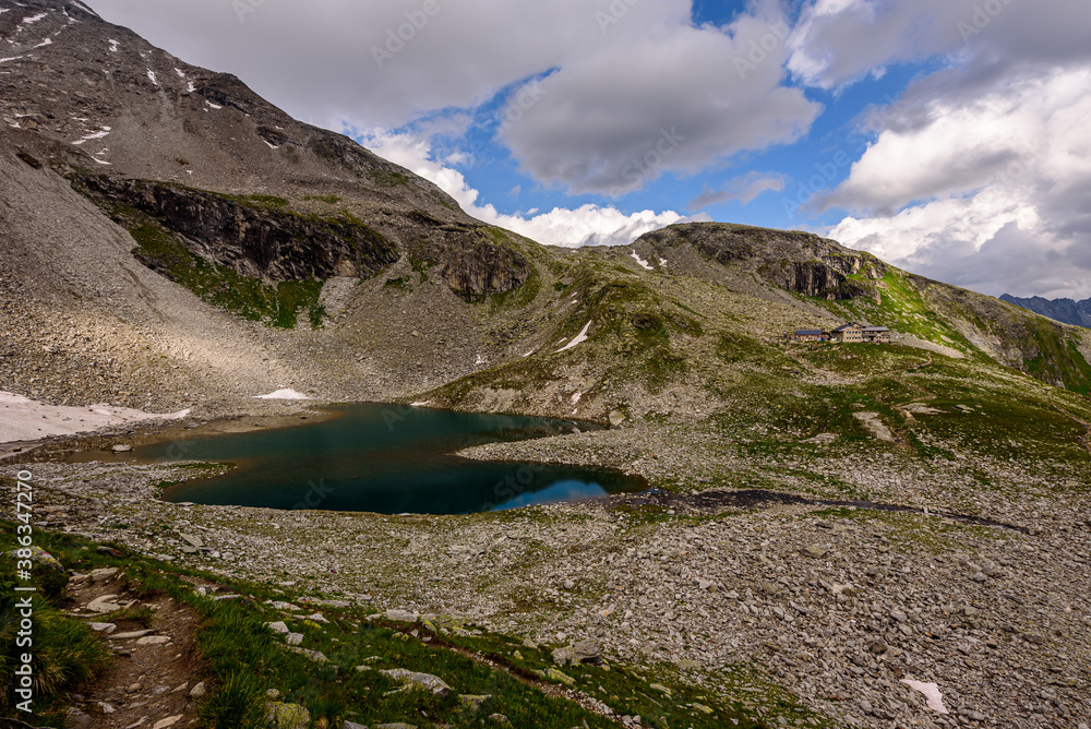 The Friesenberghaus (2,498 metres) is a German Alpine Club mountain ...