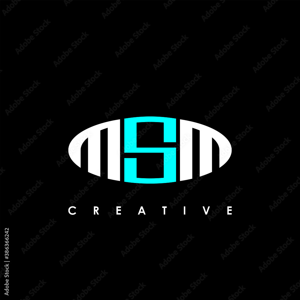 MSM Letter Initial Logo Design Template Vector Illustration Stock ...