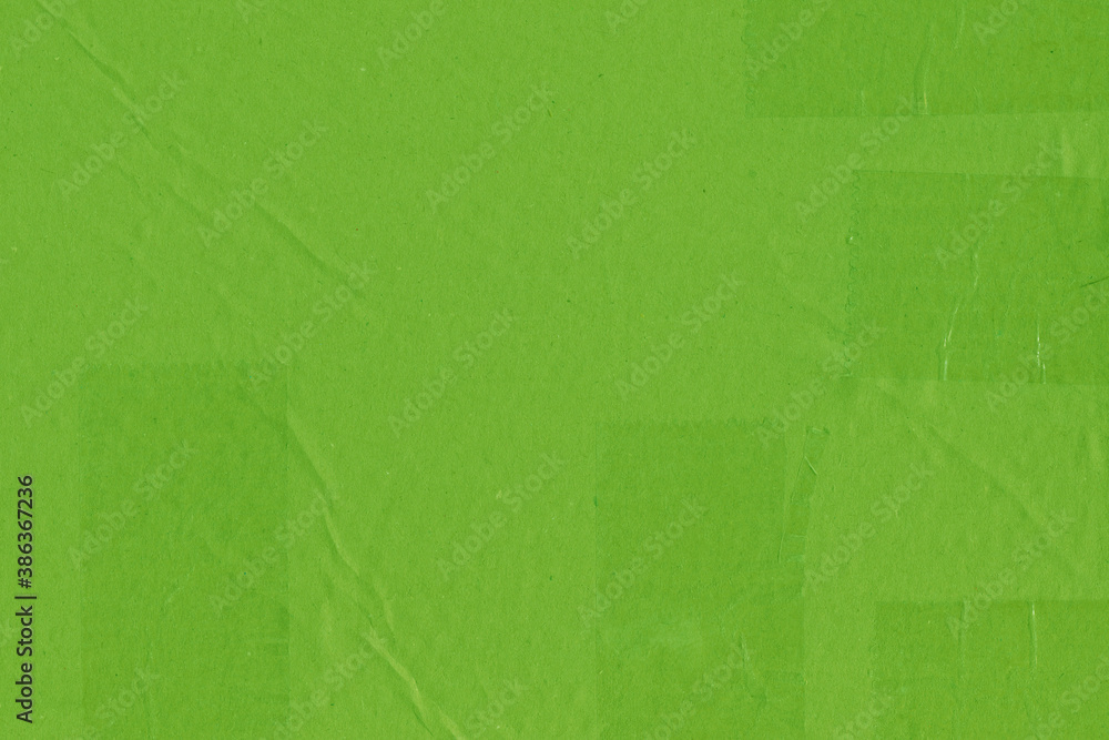 A green vintage rough sheet of carton. Recycled environmentally ...