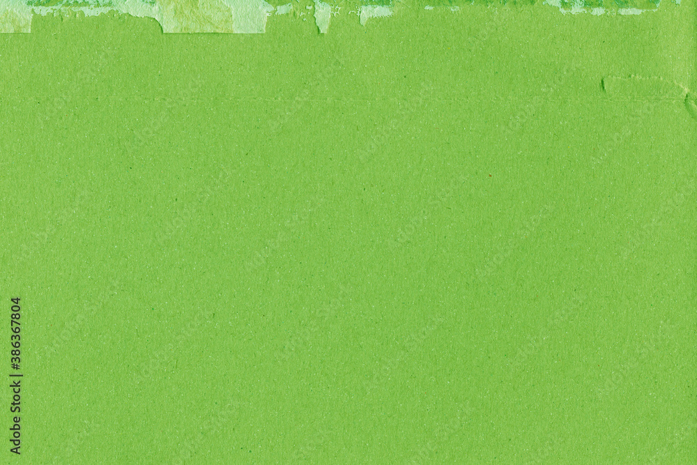 A green vintage rough sheet of carton. Recycled environmentally ...