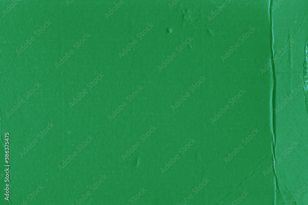 A green vintage rough sheet of carton. Recycled environmentally ...