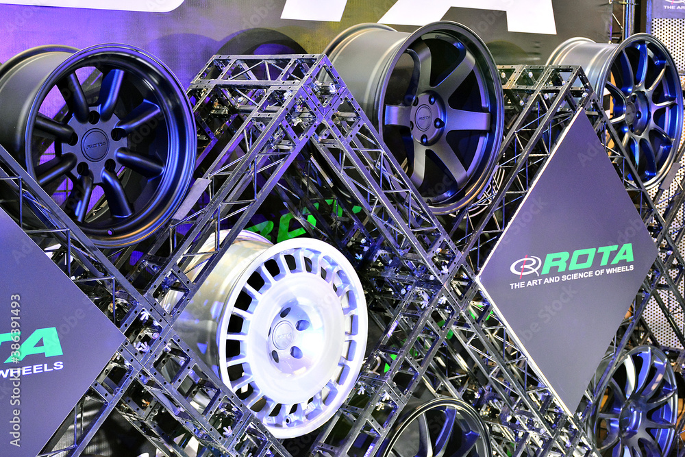 Rota wheel mags at Manila International Auto Show in Pasay, Philippines ...
