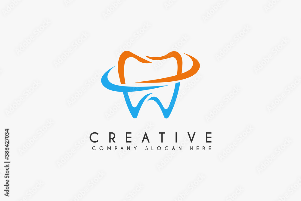 dental clinic tooth logo design vector illustration. Dental icon ...