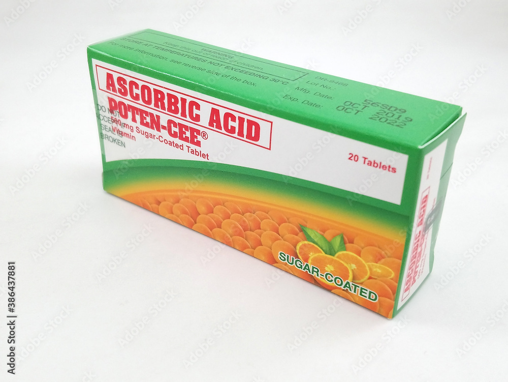 Ascorbic acid poten-cee vitamin c tablets in Manila, Philippines Stock ...