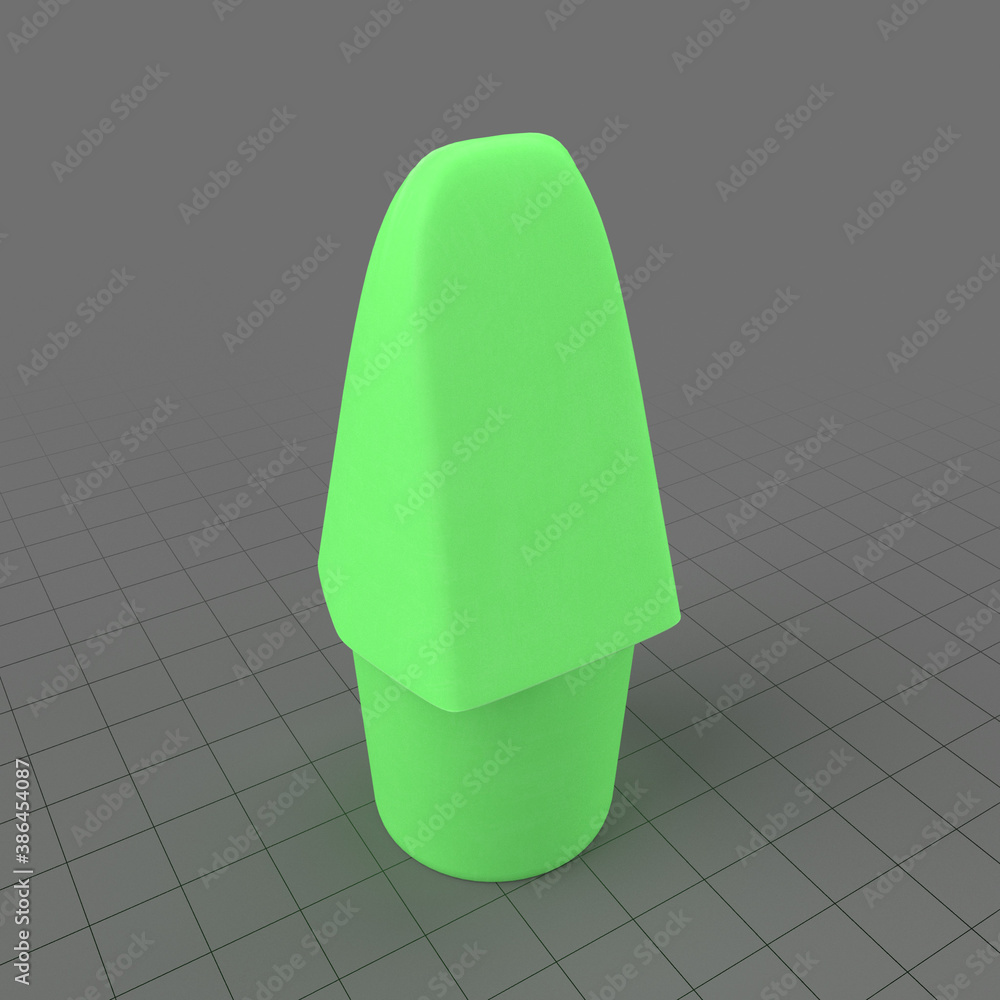 Pencil cap eraser Stock 3D asset | Adobe Stock