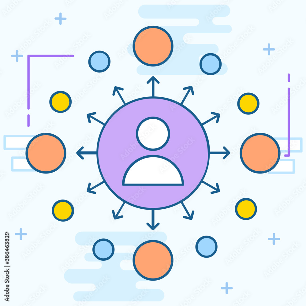 Decentralization Stock Vector | Adobe Stock