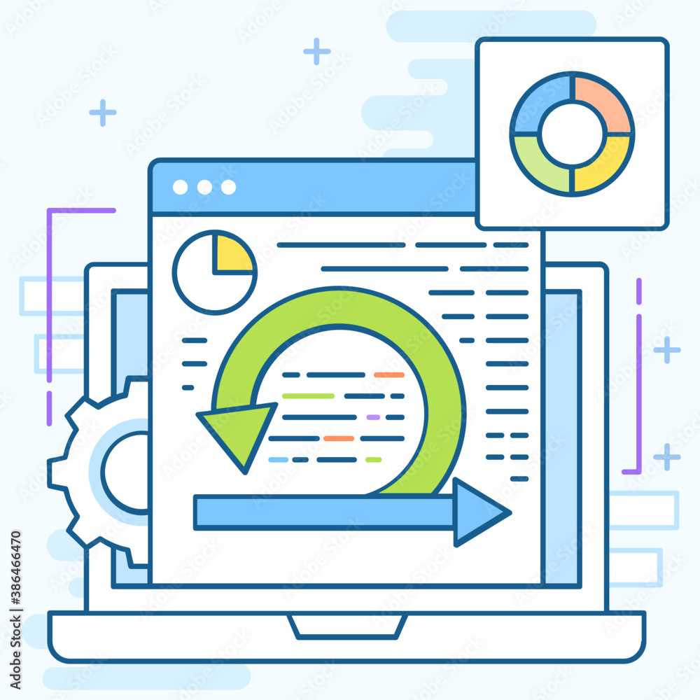 Agile Methodology Stock Vector | Adobe Stock