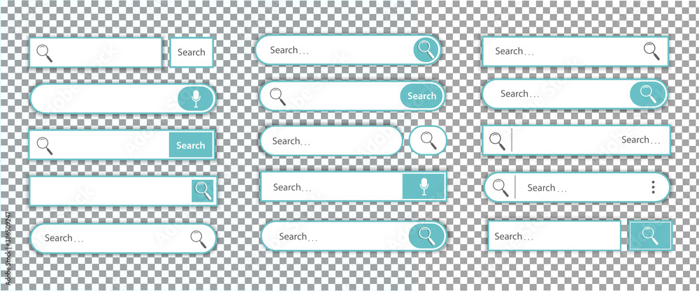 Set from www search bar .. Magnifier icon for interface, website ...