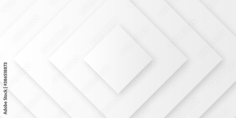 Simple minimalist abstract white background with square shapes Stock ...