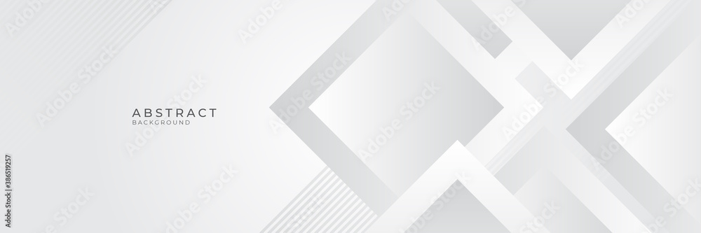 Modern white gray abstract web banner background creative design ...