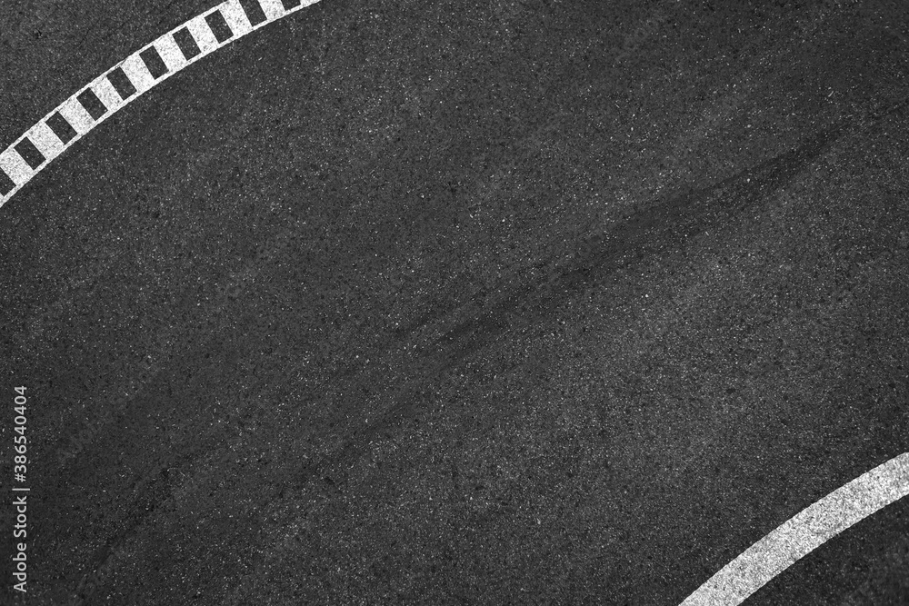 Aerial view motor race track circuit motor racing track. Race track ...