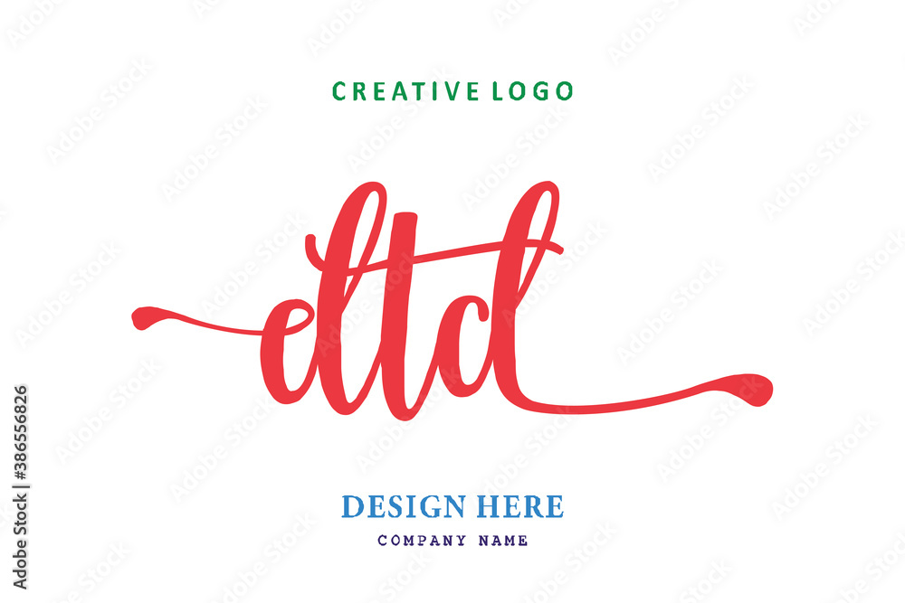 simple DTD lettering logo is easy to understand, simple and ...