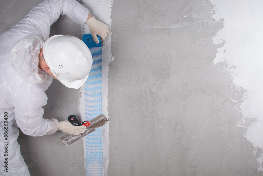 the master of repair of cracks in concrete strengthens putty ...