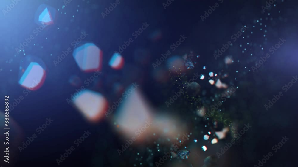 Vidéo Stock 4k Beautiful 4k abstract particles slow floating and light ...