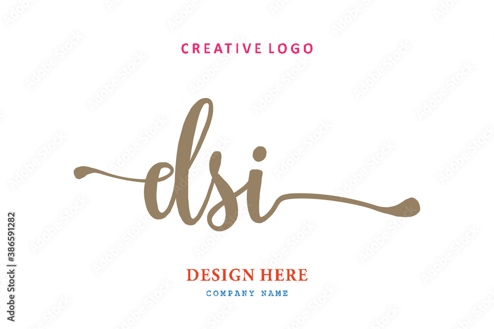 DSI lettering logo is simple, easy to understand and authoritativePrint ...