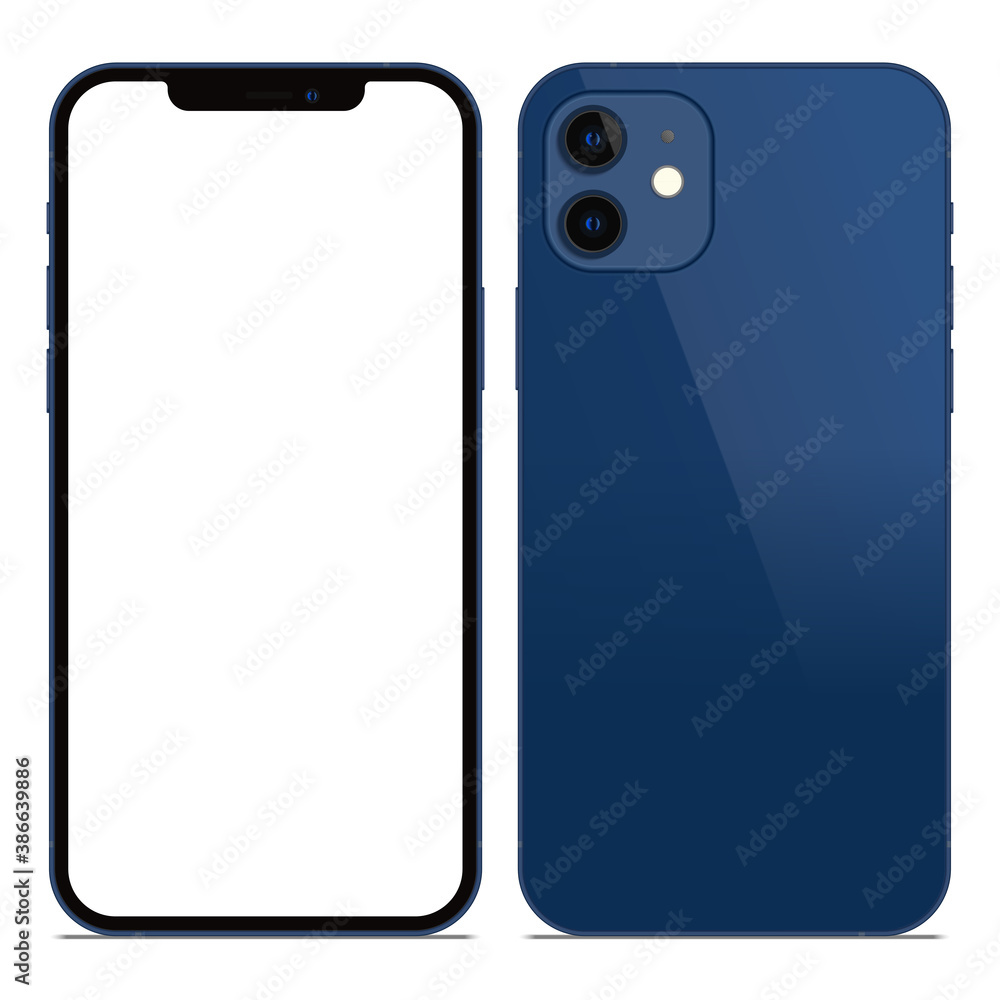 Anapa, Russian Federation - October, 20, 2020: New Blue Color Iphone 12 ...