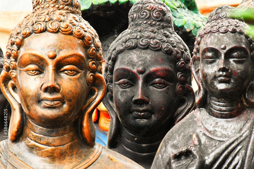 Buddha statue, Symbol of Peace Buddha, many statue of Buddha’s Stock ...