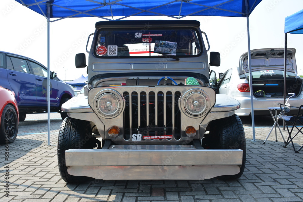 Jeepney owner type at Bumper to Bumper 15 car show Stock Photo | Adobe ...