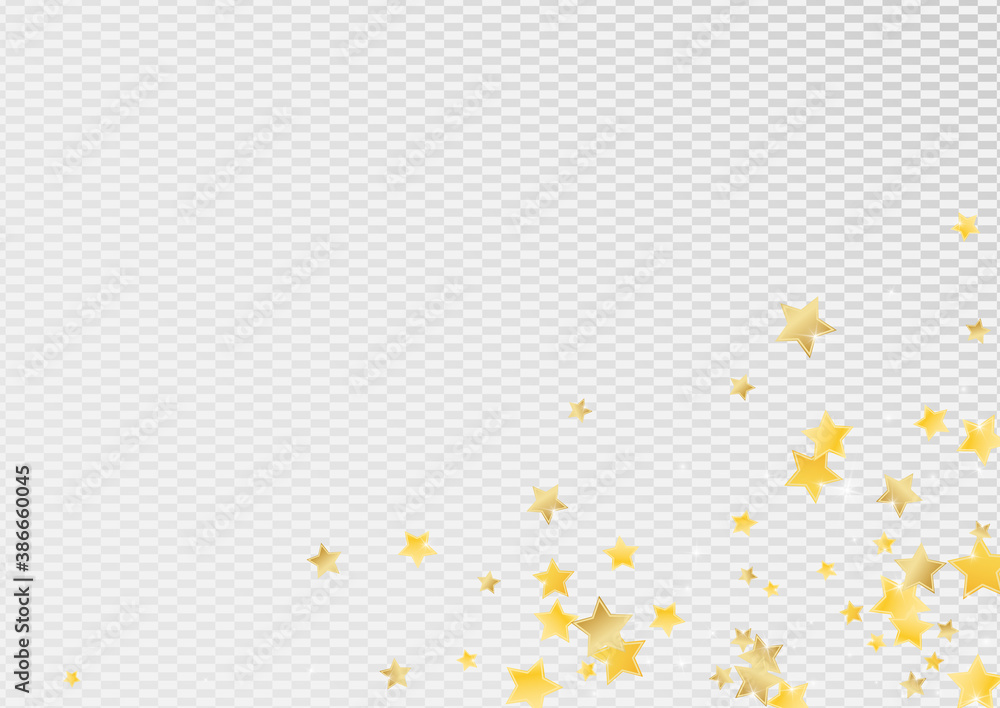 Gold Luxury Stars Vector Transparent Background. Stock Vector | Adobe Stock