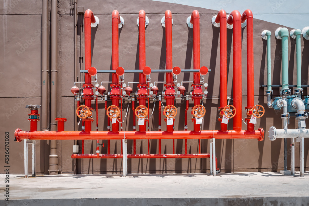 Firefighting Water Pipeline of Fire Protection Systems, Water Plumbing ...