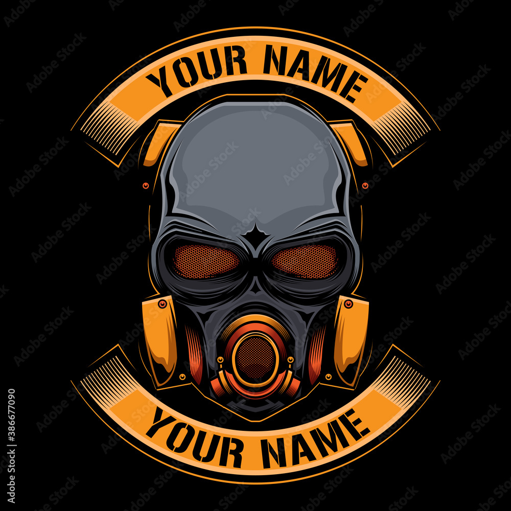 simple mask logo vector Vektor Stok | Adobe Stock