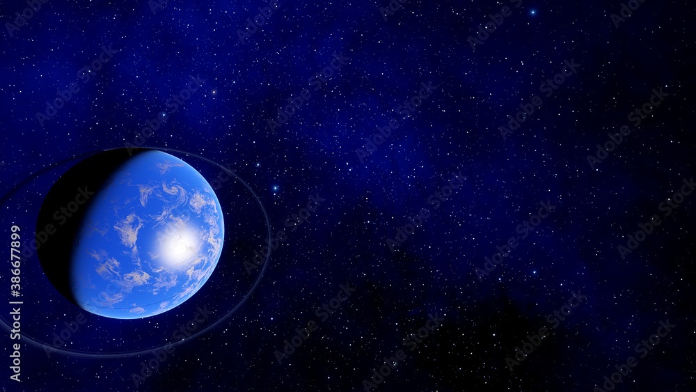 beautiful space background, planet in space, exoplanet, another earth ...