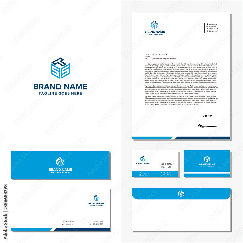 letter STS and brand identity vector Stock Vector | Adobe Stock