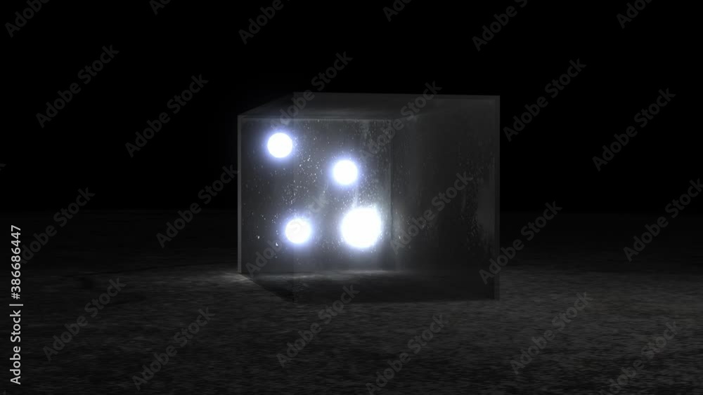 Beautiful balls with glowing and illuminating light Bouncing in a ...