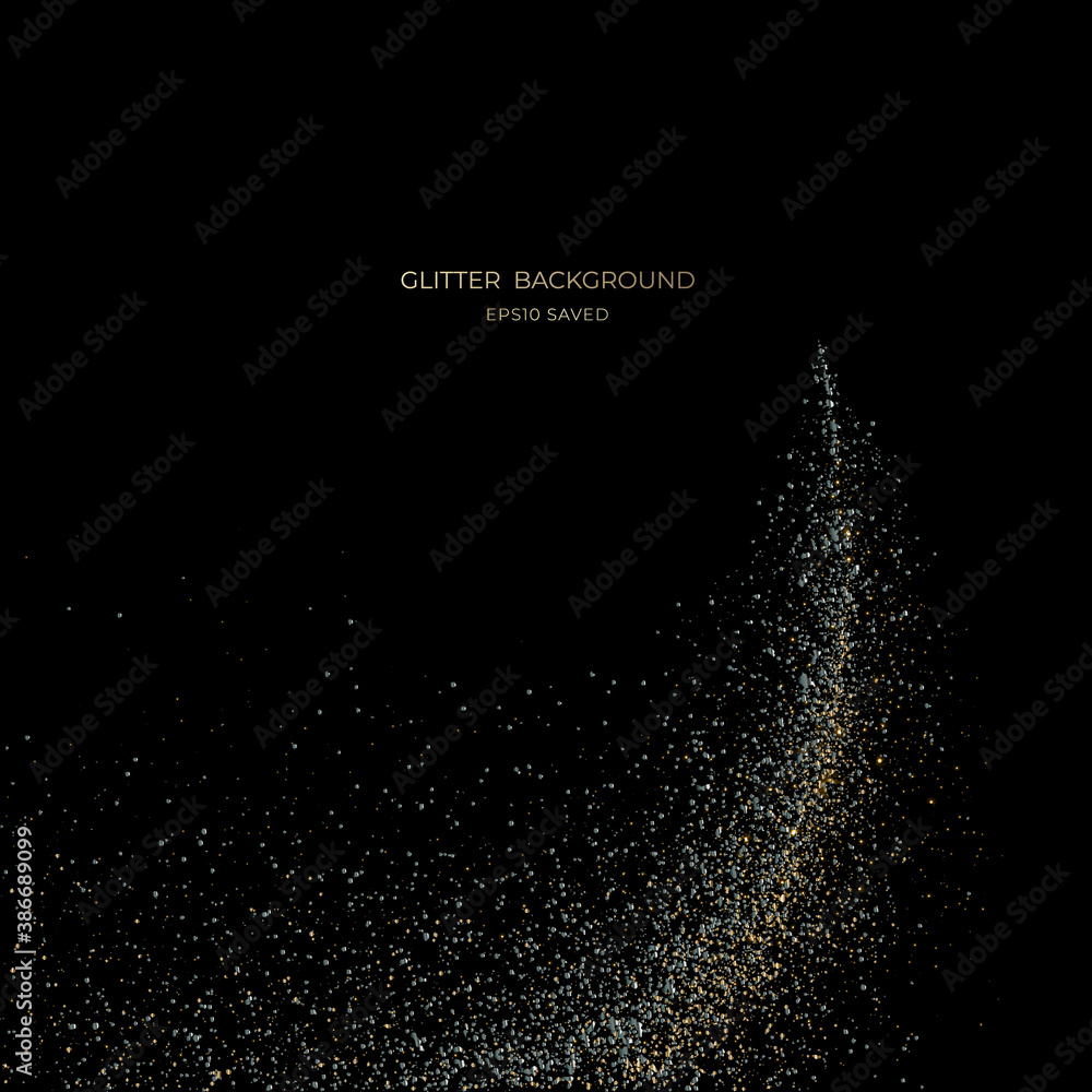 gold stardust light, glitter background Stock Vector | Adobe Stock