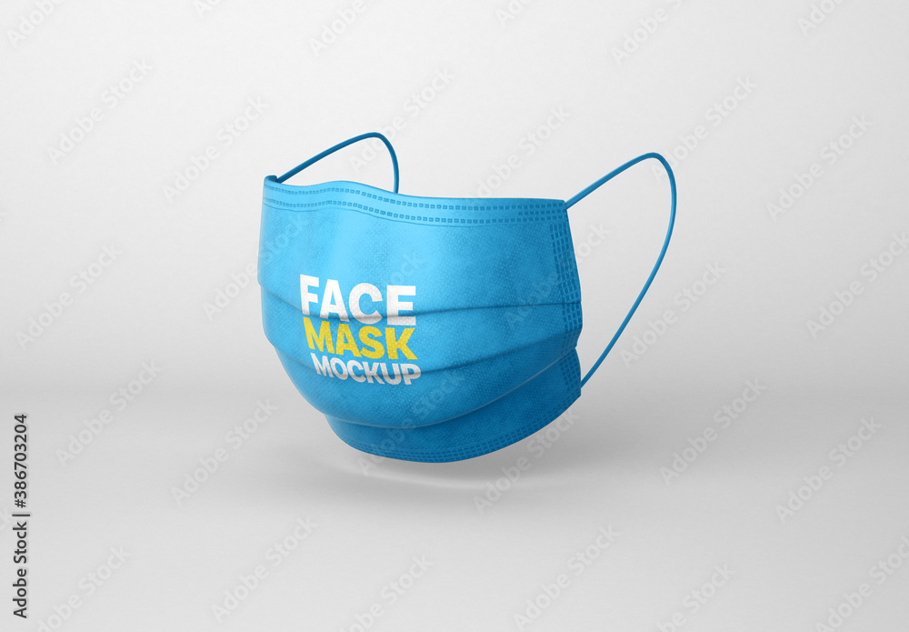 Face Mask Mockup Stock Template | Adobe Stock