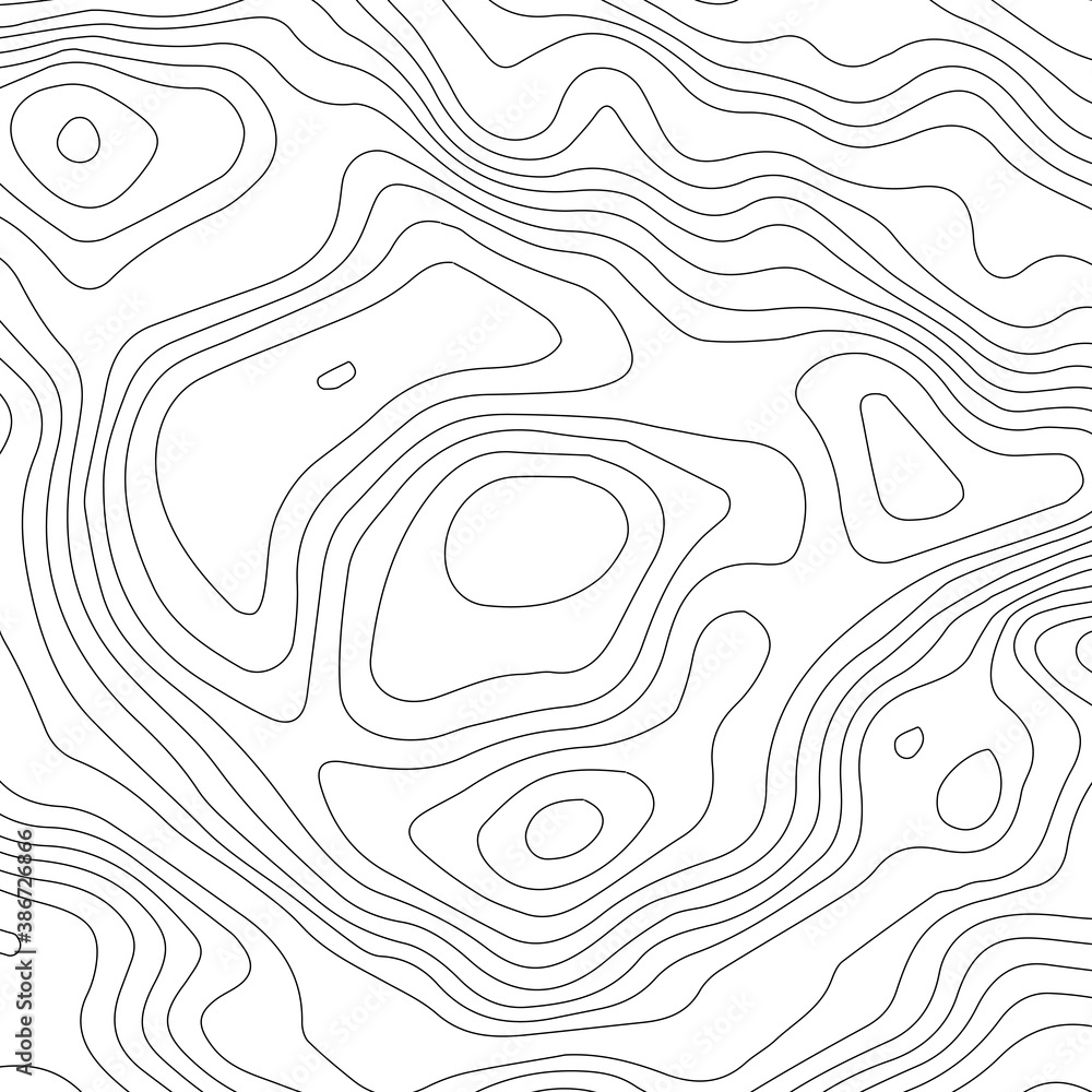 Topographic Map Contour Background Contour Map Vector Map Line Of Topography Vector Abstract