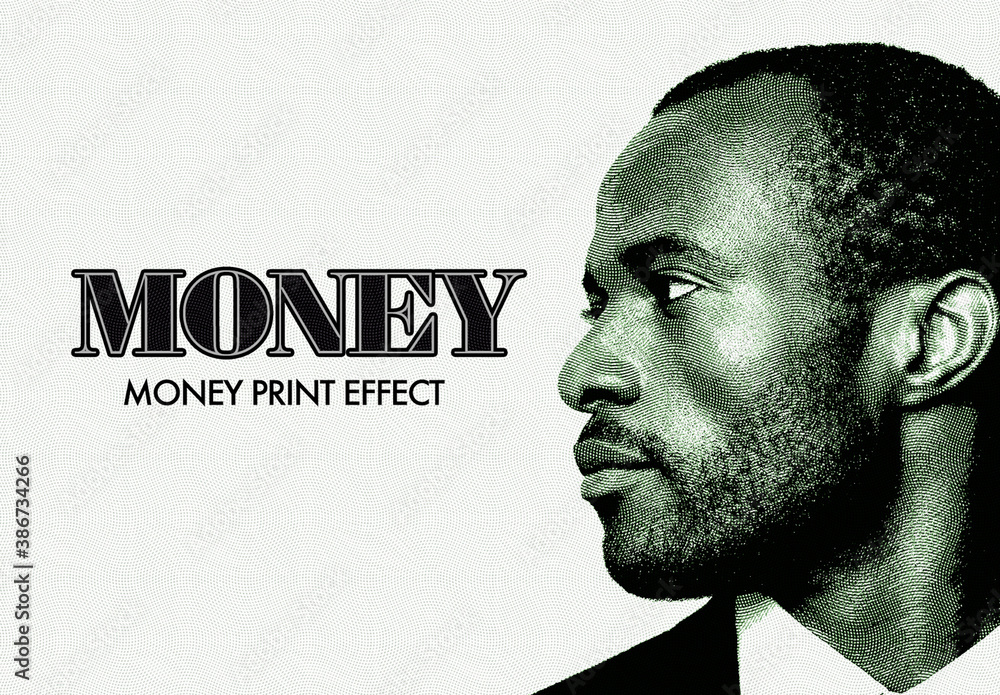 Money Print Effect Stock Template | Adobe Stock