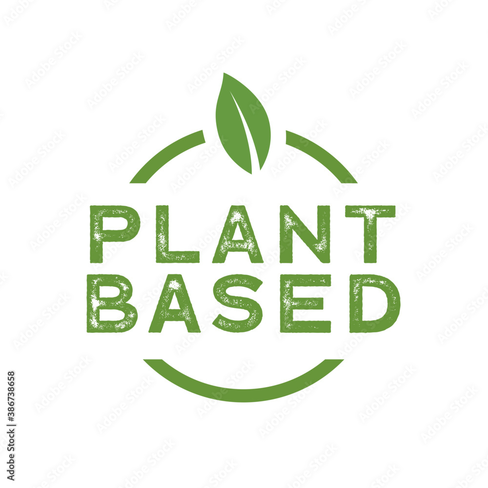 Plant Based, Vegetarian, Vegan Logo, Brand, Vegan Label, Vector ...