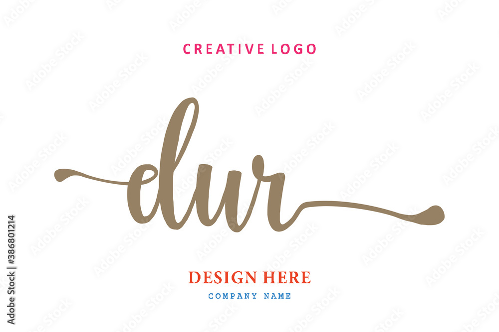 logo composition of the letter DUR is simple, easy to understand and ...