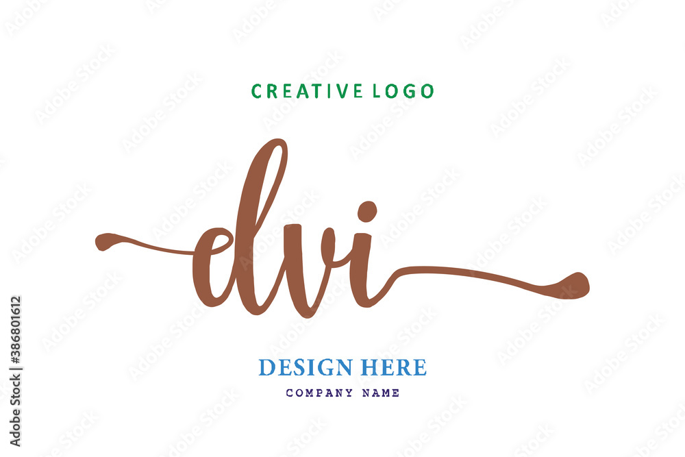logo composition of the letter DVI is simple, easy to understand and ...