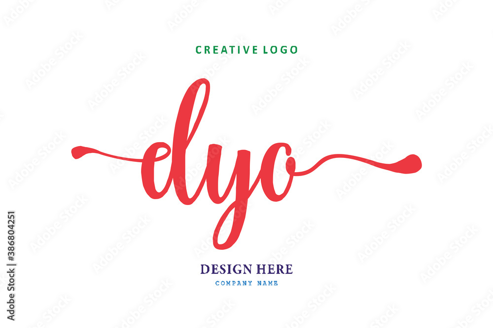 logo composition of the letter DYO is simple, easy to understand and ...