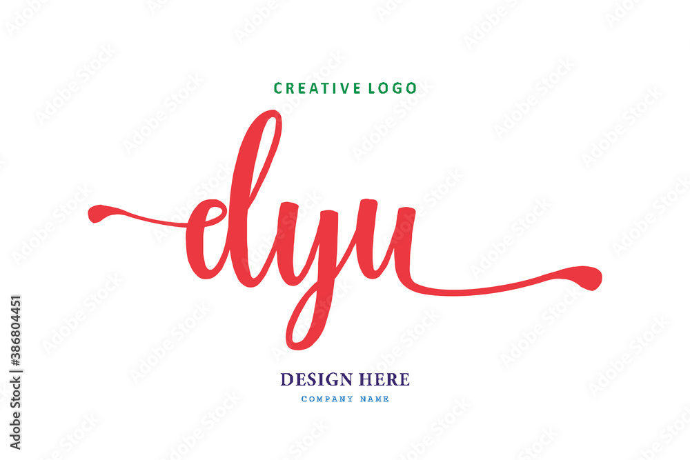 logo composition of the letter DYU is simple, easy to understand and ...