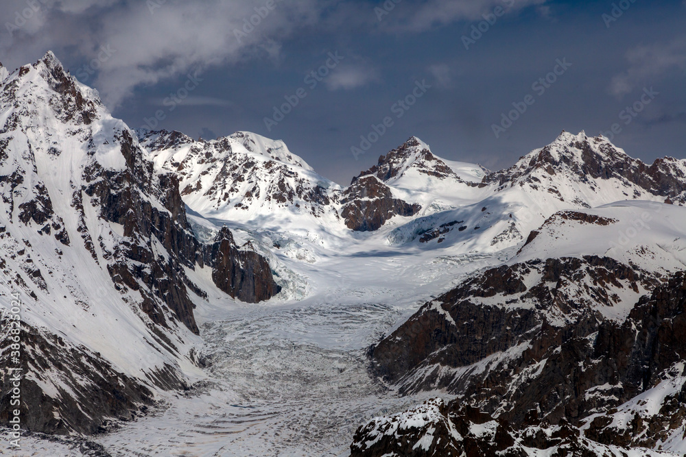The Baltoro Glacier, at 63 km in length, is one of the longest glaciers ...